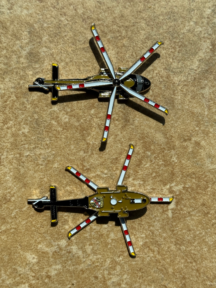 Challenge Coin-Helicopter Spinner – Maryland Flight Paramedics Association